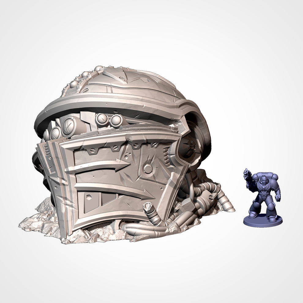 Tabletop Wargaming Terrain - Destroyed Large Titan – The Game Gear Boss